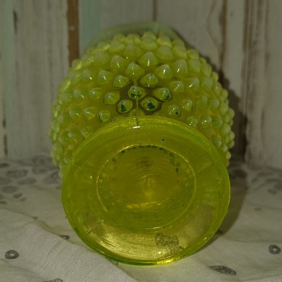 Fenton | Accents | Vintage Fenton Hobnail Topaz Opalescent Uranium ...